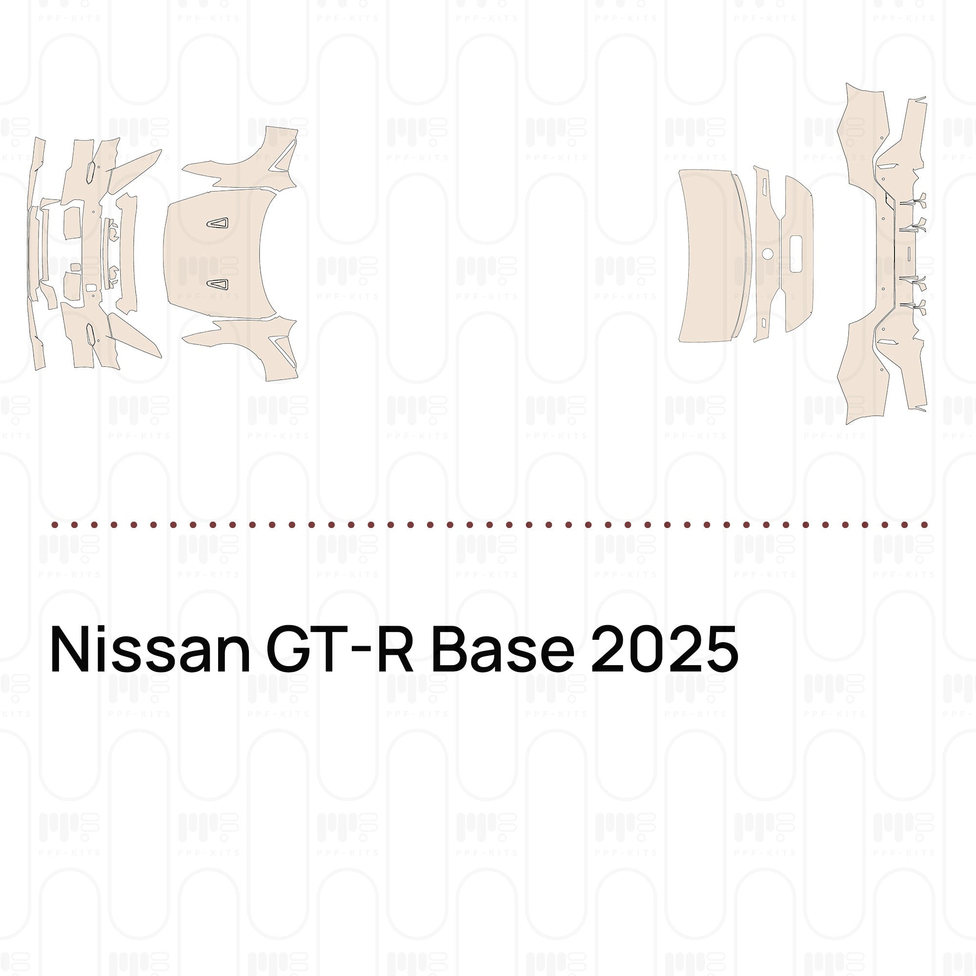 Voorgesneden PPF Nissan GT-R Base 2025 – PPF-Kits