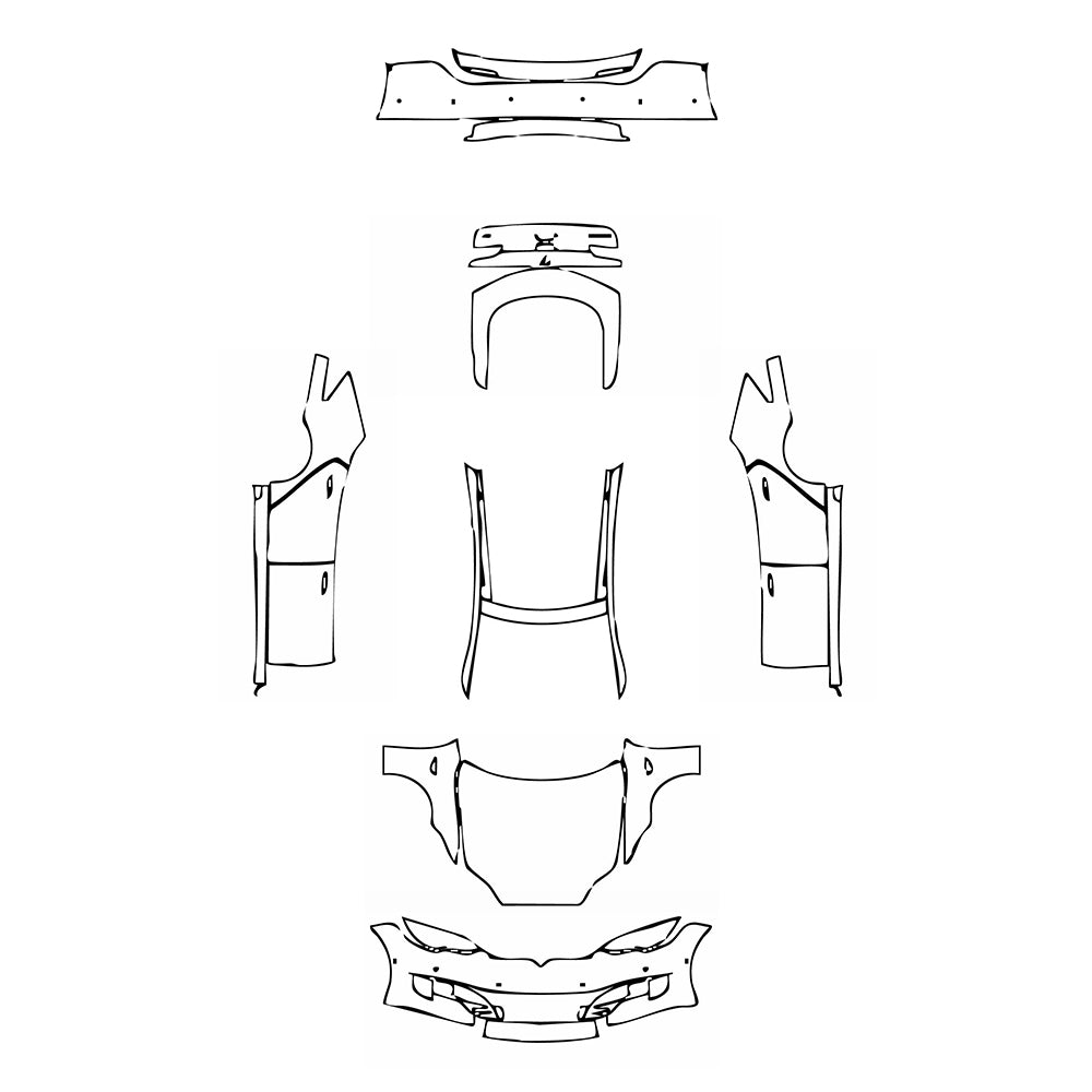 Voorgesneden PPF Tesla Model S 2018 – PPF-Kits